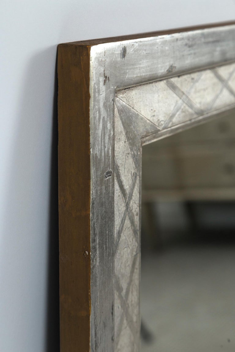 French Louis-Philippe Style Silvered Mirror For Sale at 1stDibs