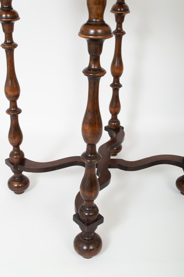 French Louis XIII Style Hall Side Table, C.1900 For Sale at 1stDibs
