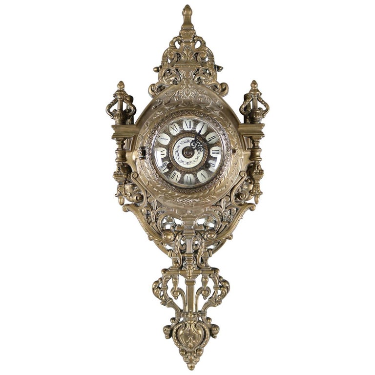 French Louis XIV Style Gilt Bronze Cartel Clock by Tiffany and Co ...