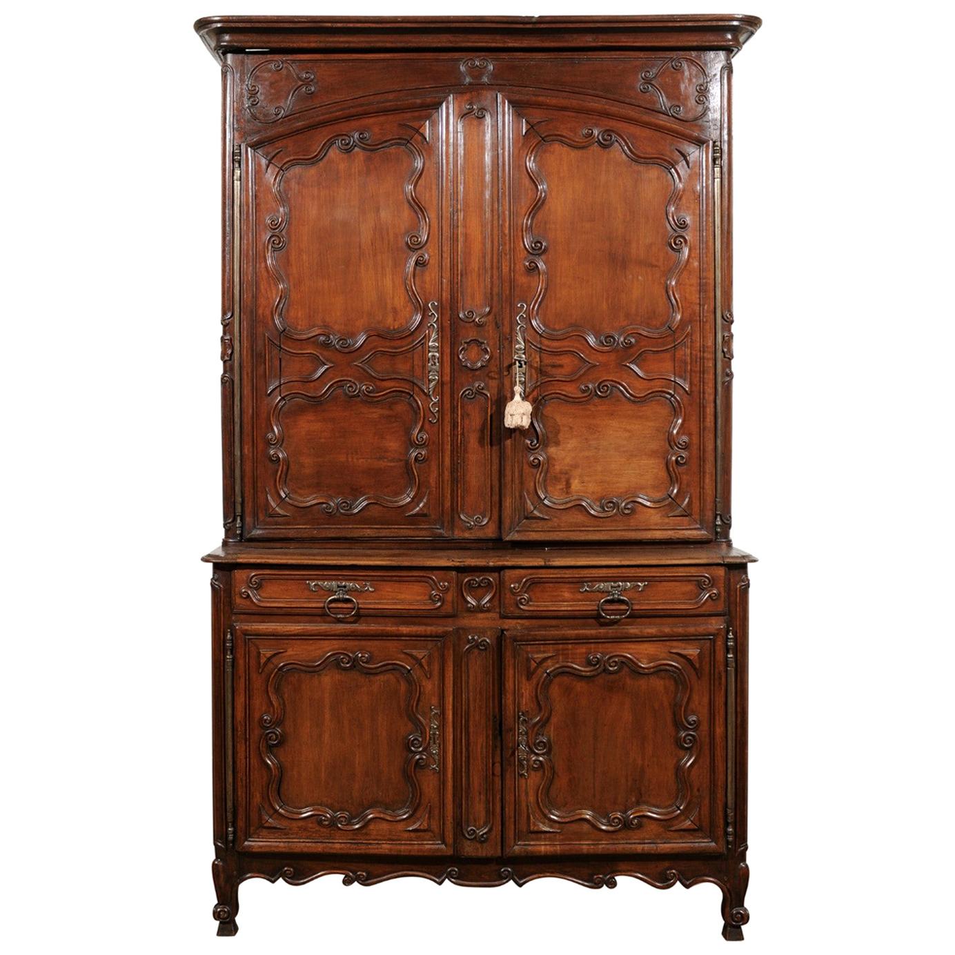 18th Century Louis XV Buffet Deux Corps For Sale at 1stDibs