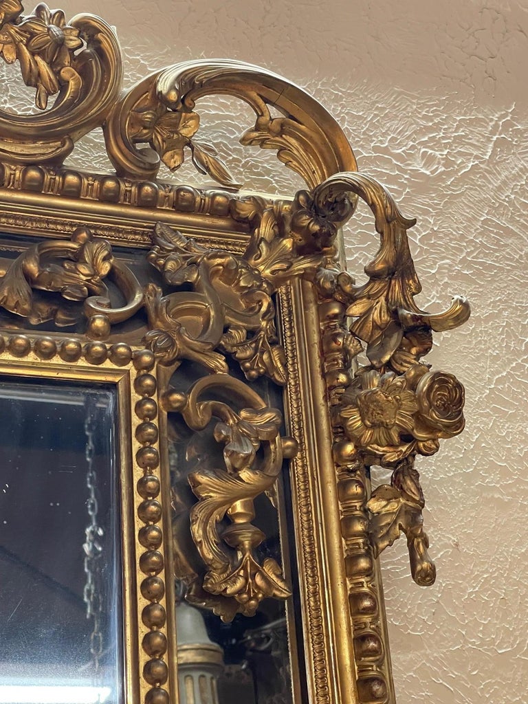 19th Century French Louis XV Mirror For Sale at 1stDibs