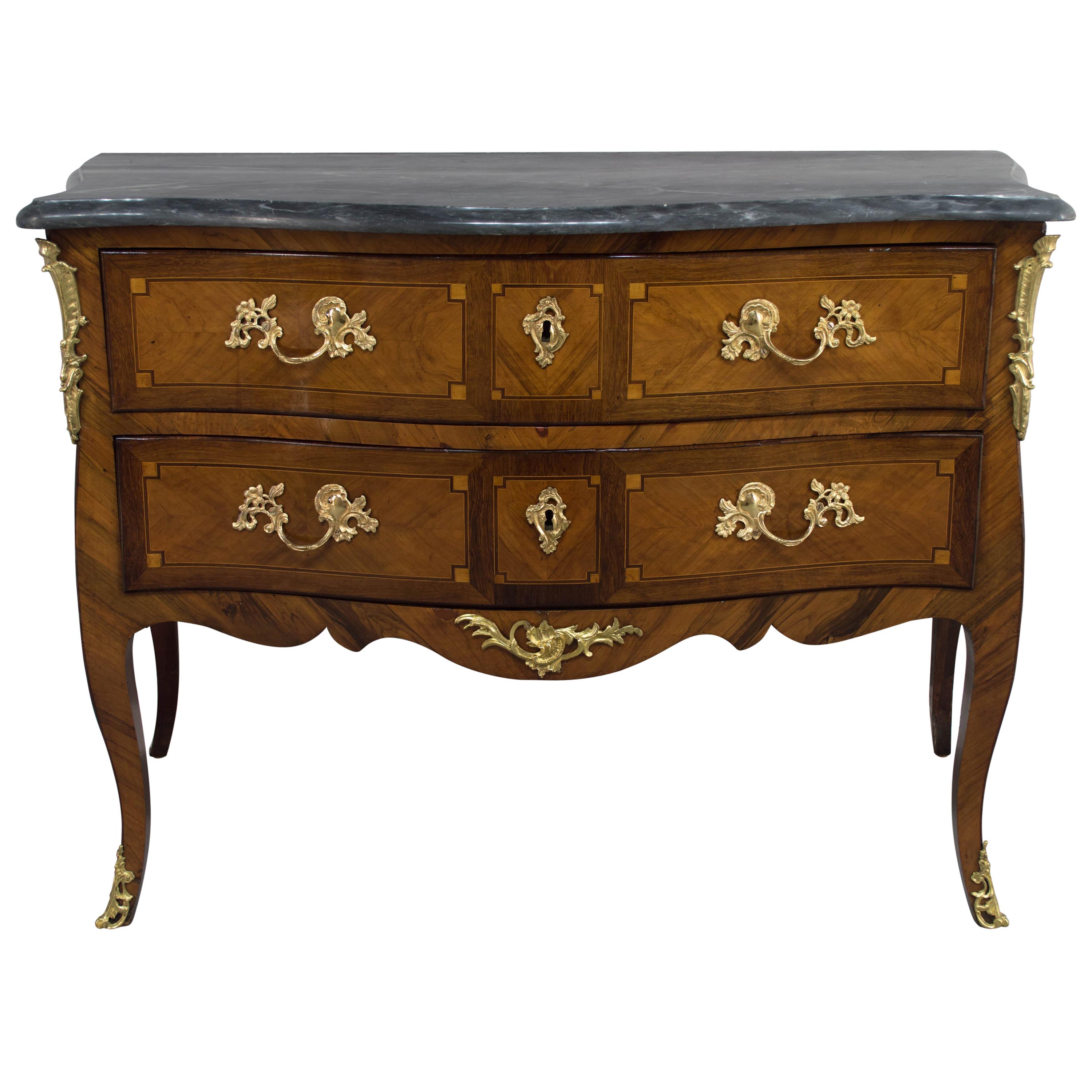 Bombé Louis XV Rococo Bombe Commode or Chest of Drawers by Mariano ...