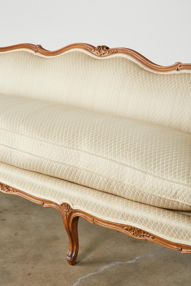 French Louis XV Provincial Style Carved Serpentine Sofa at 1stDibs ...