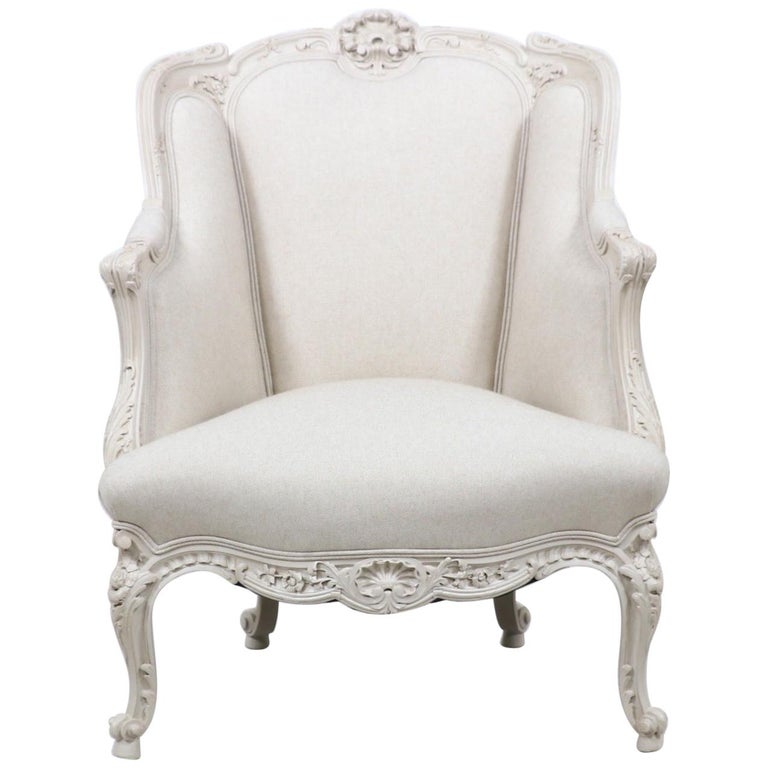 French Louis XV-Style Bergère For Sale at 1stDibs