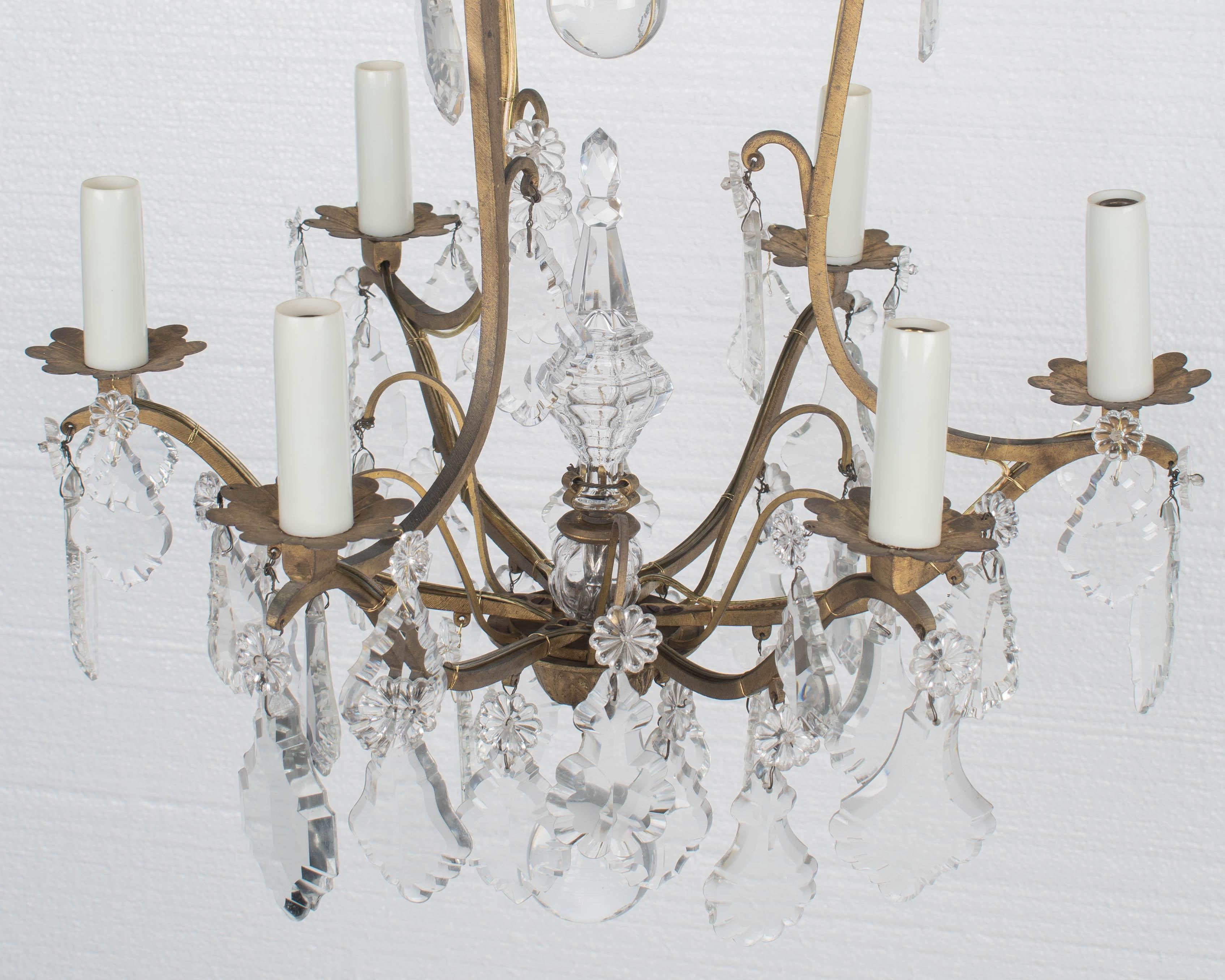 French Louis XV Style Crystal Chandelier For Sale at 1stDibs