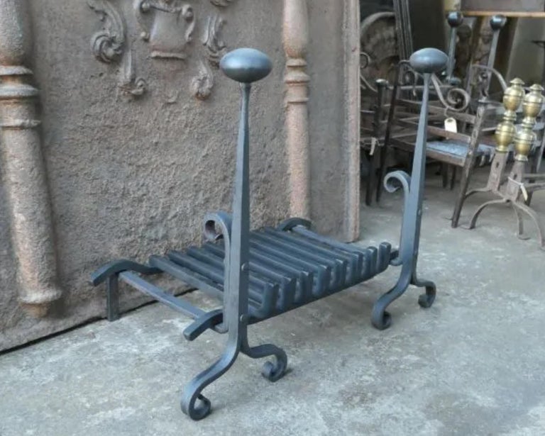 French Louis XV Style Fire Grate, Fireplace Grate For Sale at 1stDibs