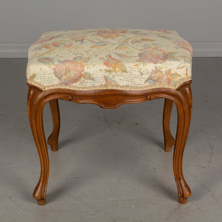 French Louis XV Style Foot Stool or Bench at 1stDibs