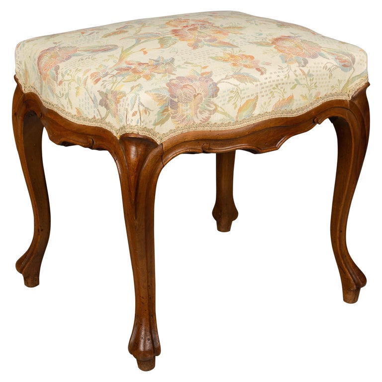 French Louis XV Style Foot Stool or Bench at 1stDibs