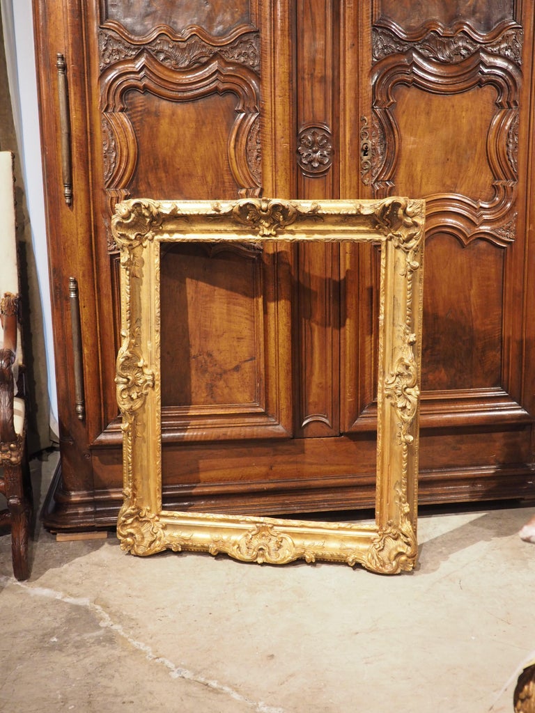 French Louis XV Style Giltwood Frame, Circa 1880 For Sale at 1stDibs