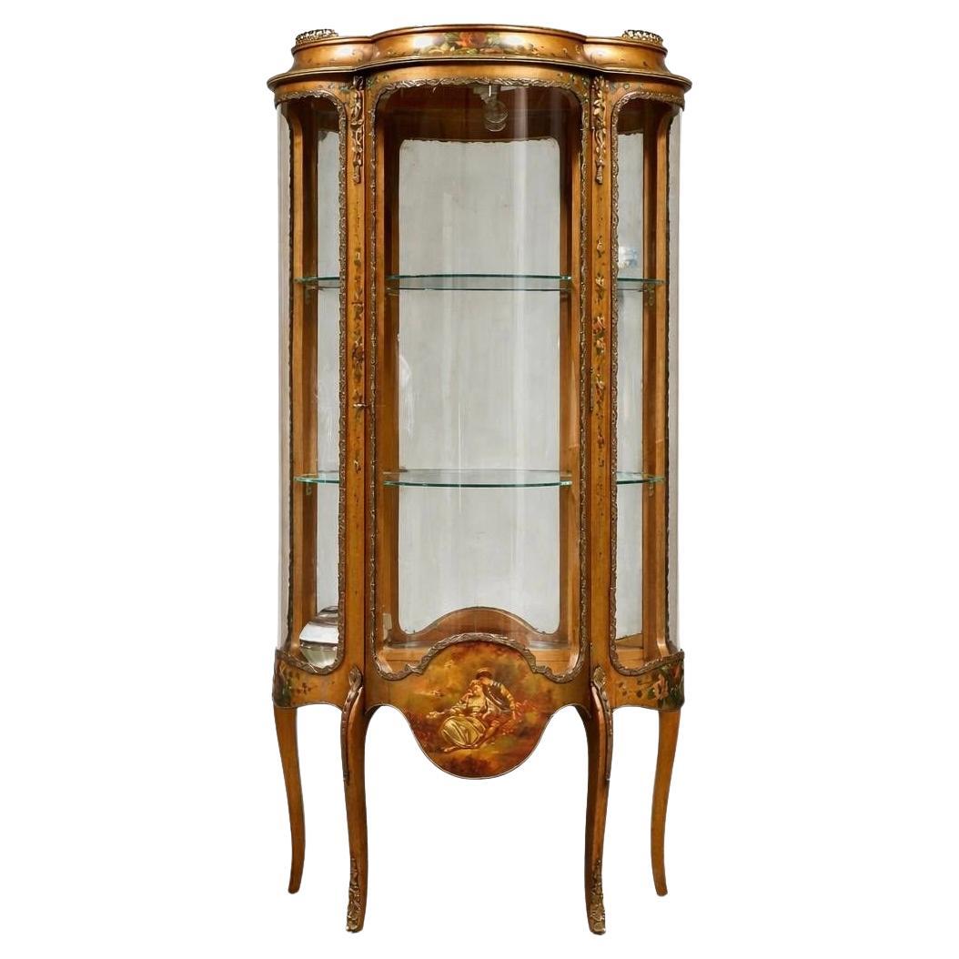 French Louis XVI Style Vernis Martin Decortated Gilt Wood and Ormolu ...