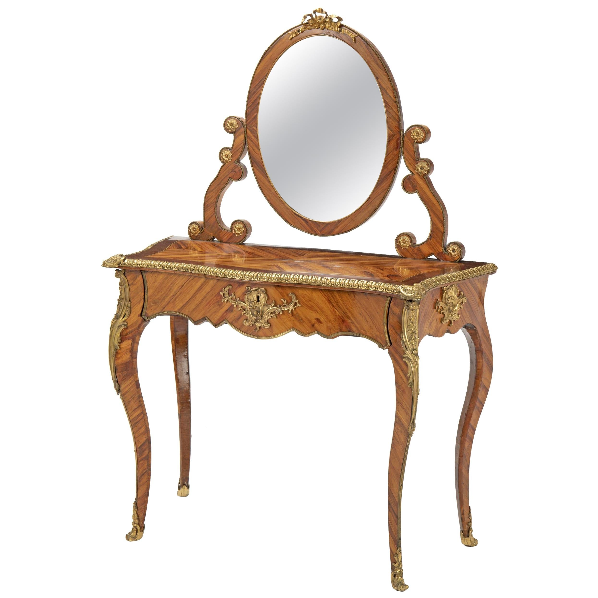 19th Century French Painted Coiffeuse Louis XVI Style at 1stDibs