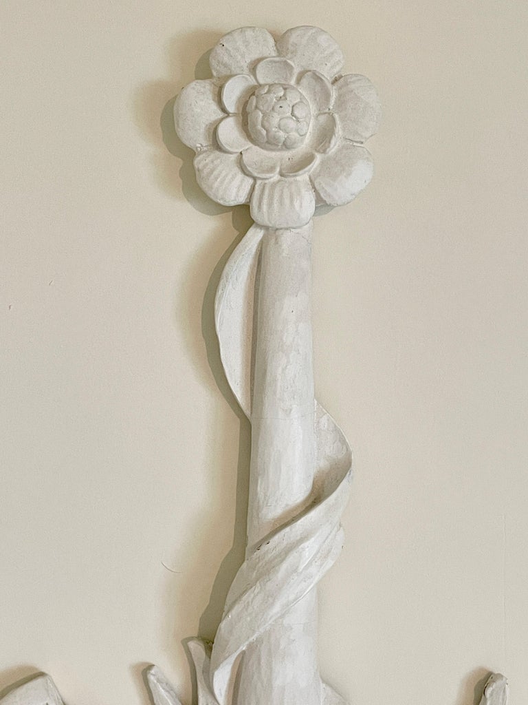 French Louis XV Style Plaster Wall Decor For Sale at 1stDibs