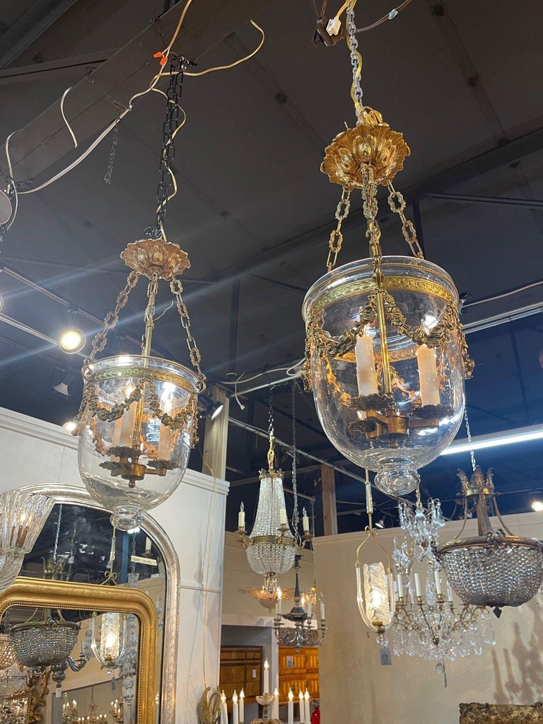 French Louis XVI Bell Form Lantern For Sale at 1stDibs