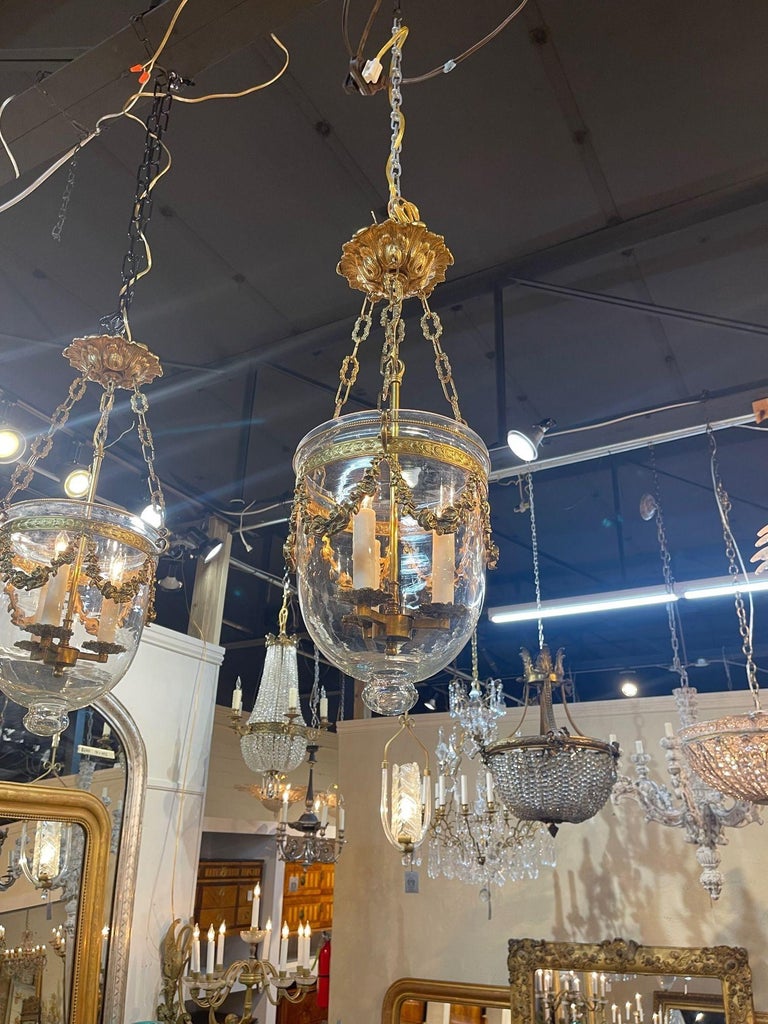 French Louis XVI Bell Form Lantern For Sale at 1stDibs