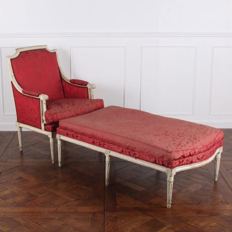 French Louis XVI Chaise Longue For Sale at 1stDibs