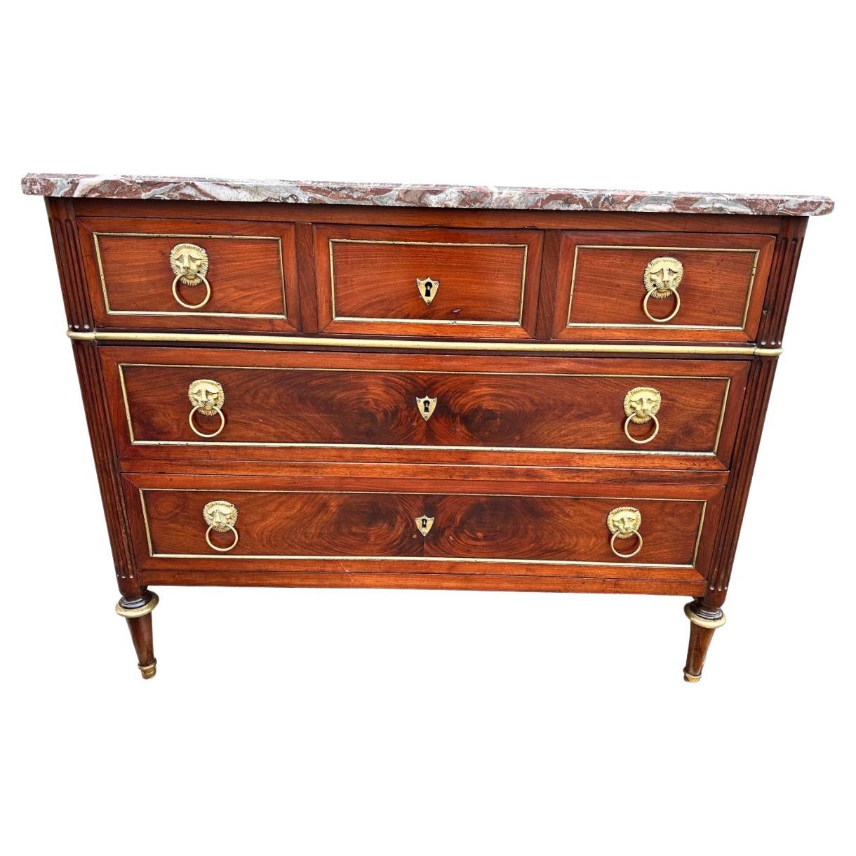 Tall French Louis XVI Lingerie Chest For Sale at 1stDibs