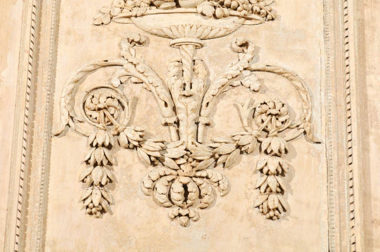 French Louis XVI Period 1790s Painted Wood Trumeau Mirror with ...