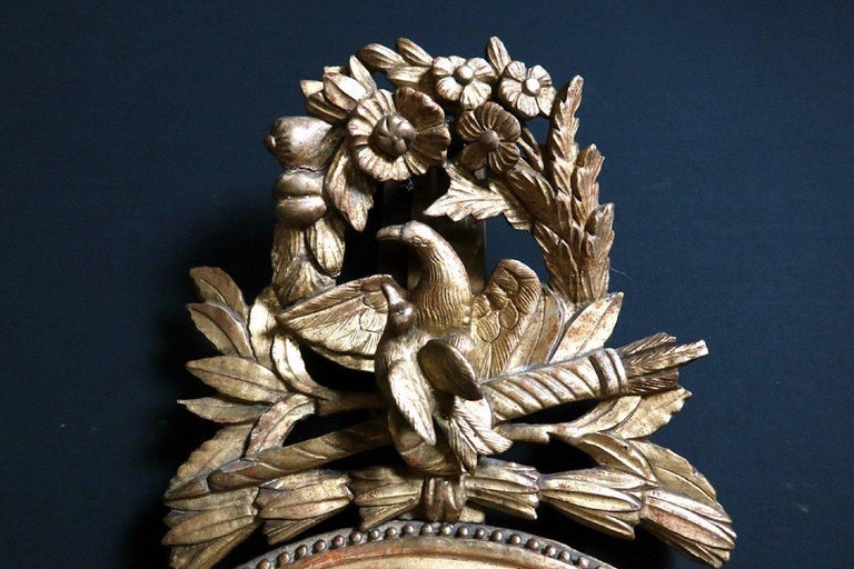 French Louis XVI Period Gilded Wood Barometer According to Torricelli ...