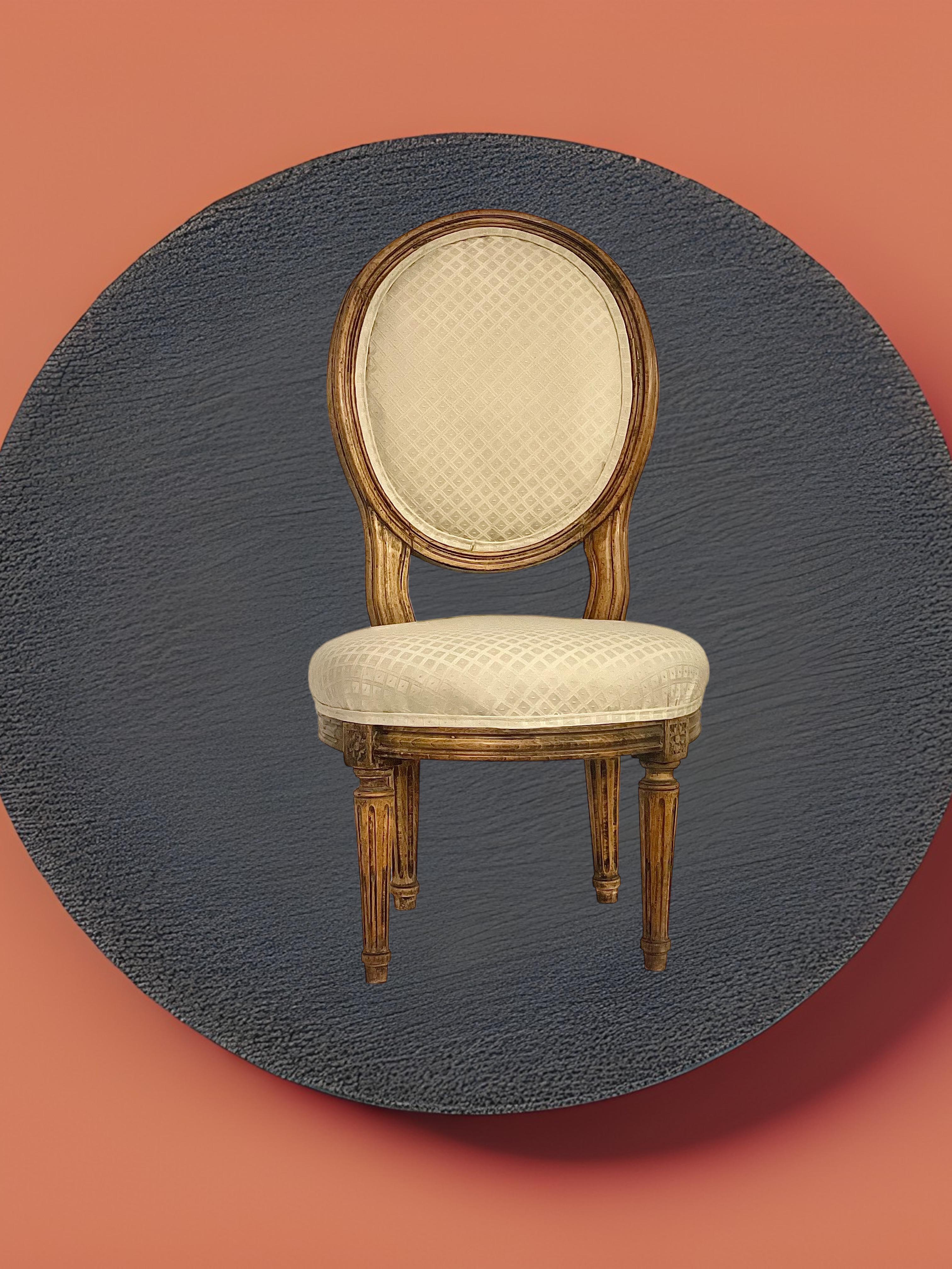 French Louis XVI Petite Boudoir or Slipper Chair For Sale at 1stDibs