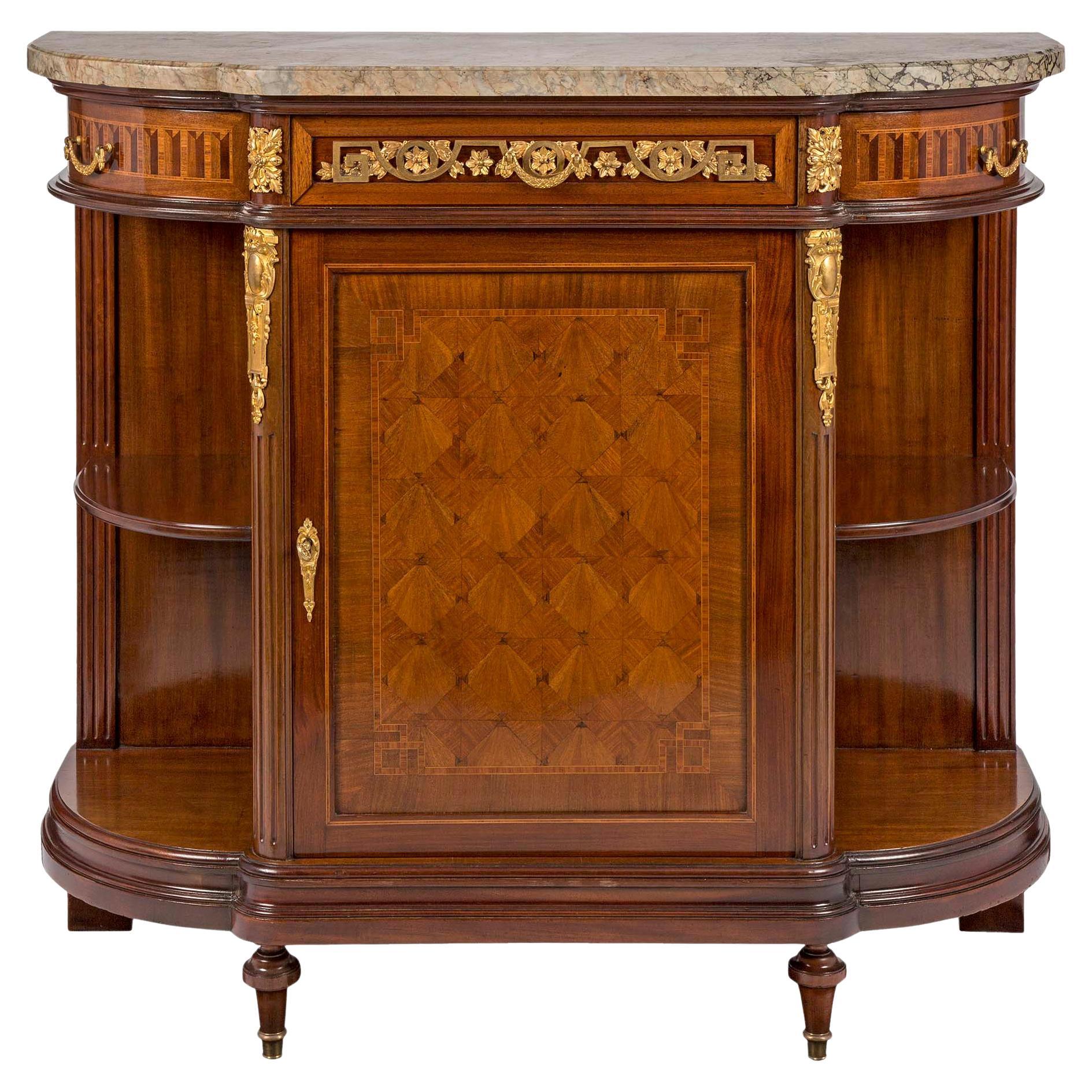French 19th Century Louis XVI St. Patinated and Giltwood Buffet at 1stDibs