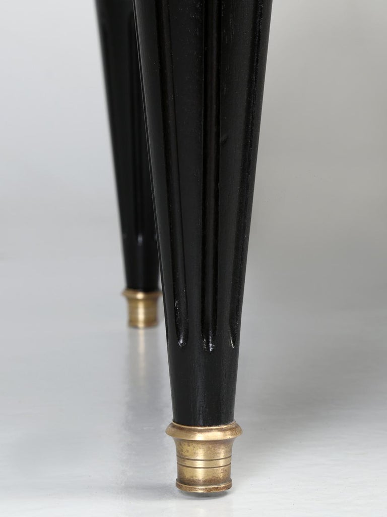 French Louis XVI Style Buffet in a Hand-Applied Old Fashion Ebonized ...