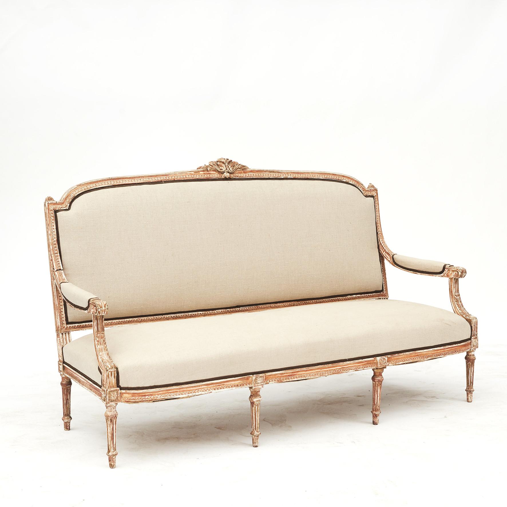 French Louis XVI Style Canape Sofa For Sale at 1stDibs | canape style