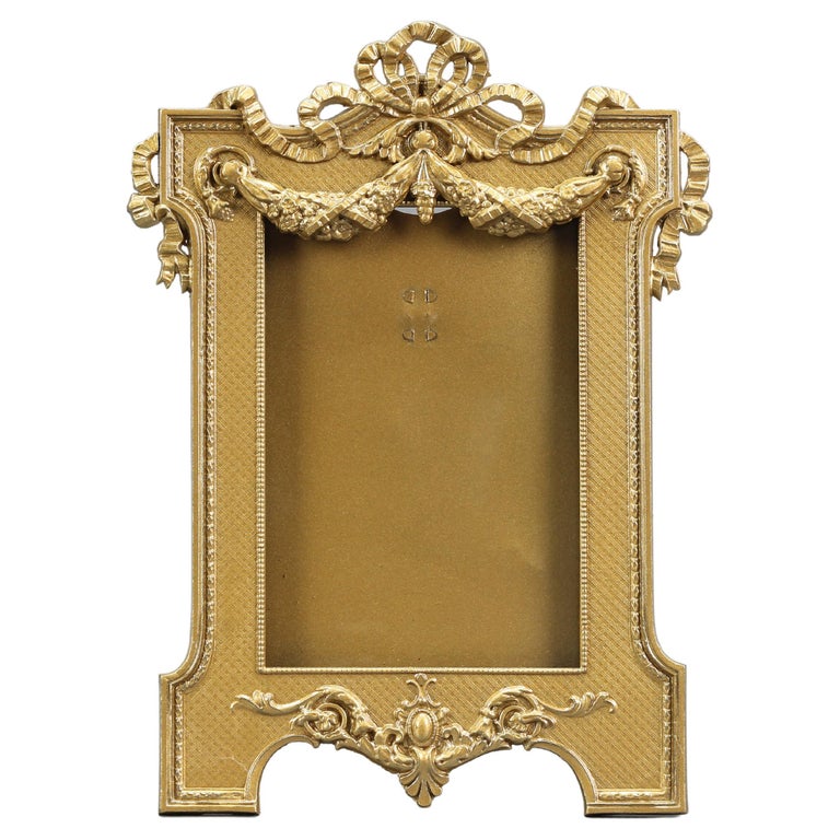 French Louis XVI Style Golden Color Picture Frame For Sale at 1stDibs