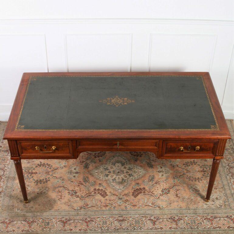 French Louis XVI Style Mahogany Bureau Plat or Writing Desk Circa 1820 ...