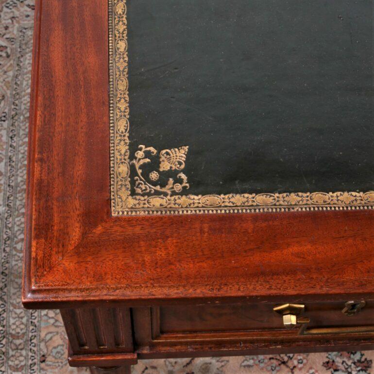 French Louis XVI Style Mahogany Bureau Plat or Writing Desk Circa 1820 ...