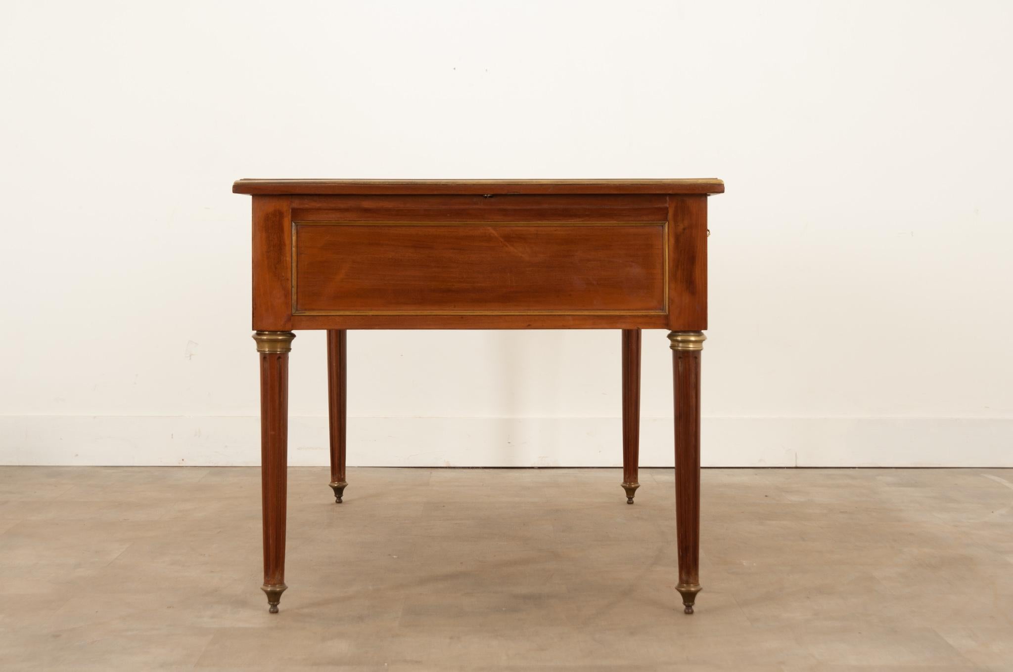 French Louis XVI Style Mahogany Desk For Sale at 1stDibs