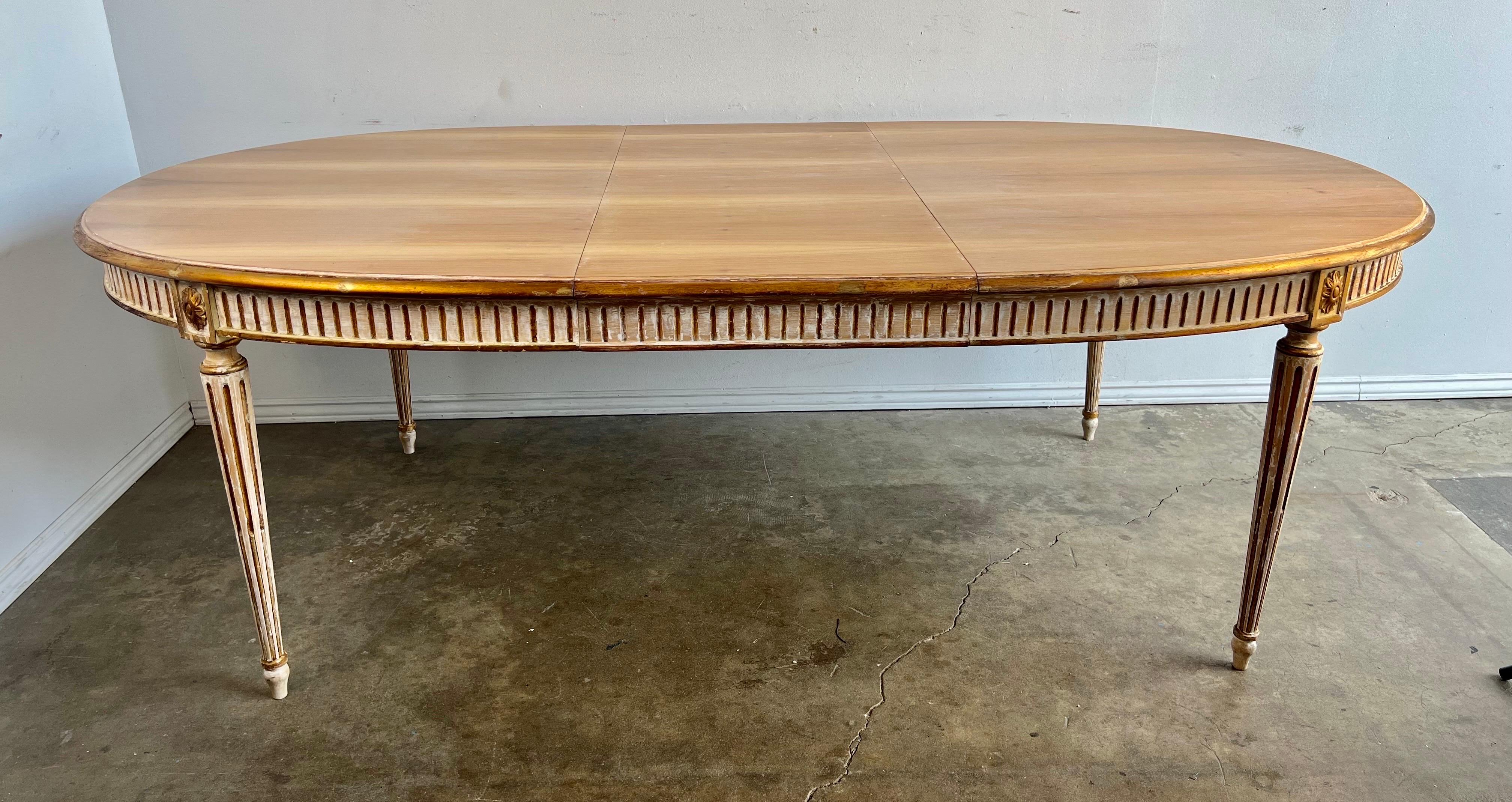 French Louis XVI Style Neoclassical Dining Table at 1stDibs