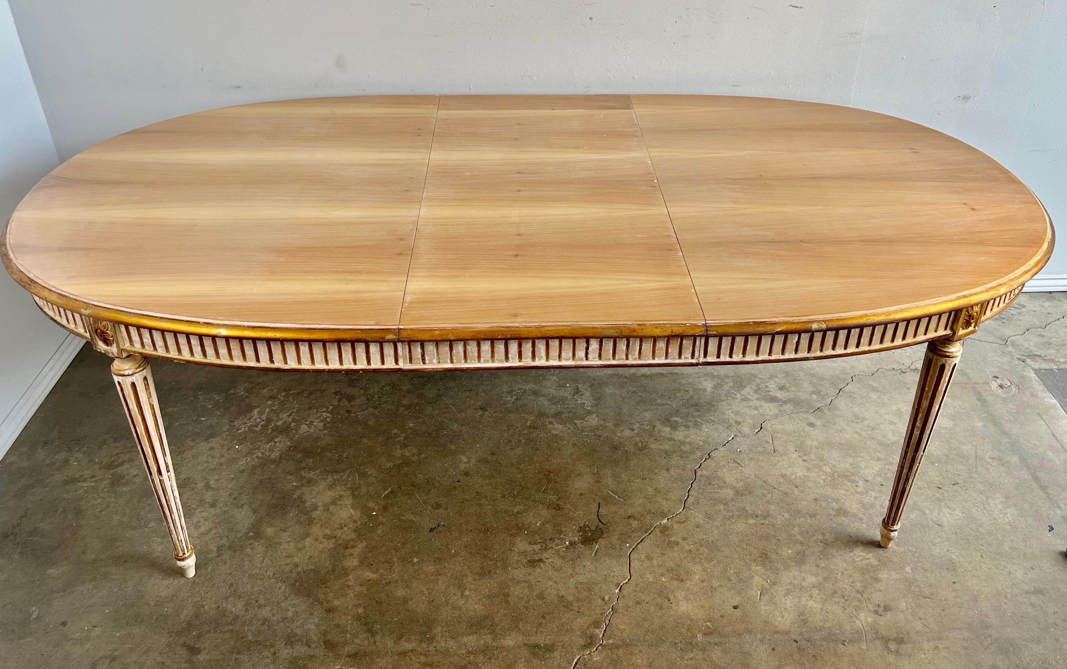 French Louis XVI Style Neoclassical Dining Table at 1stDibs