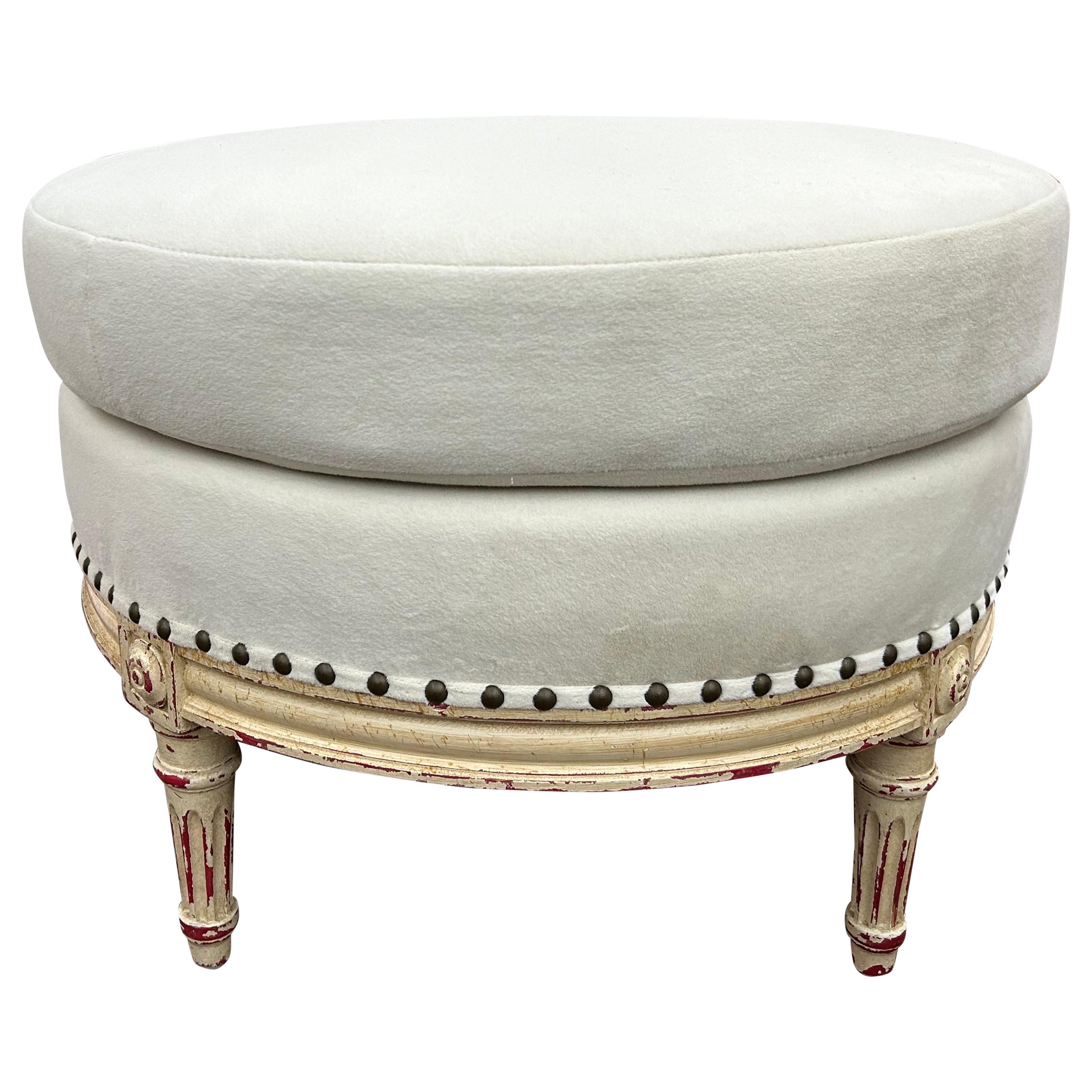 French Louis XVI Ottoman For Sale at 1stDibs