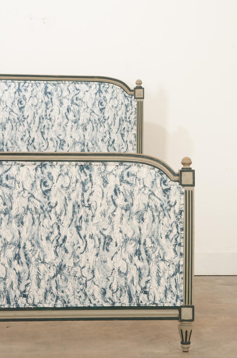 French Louis XVI Style Upholstered Bed For Sale at 1stDibs