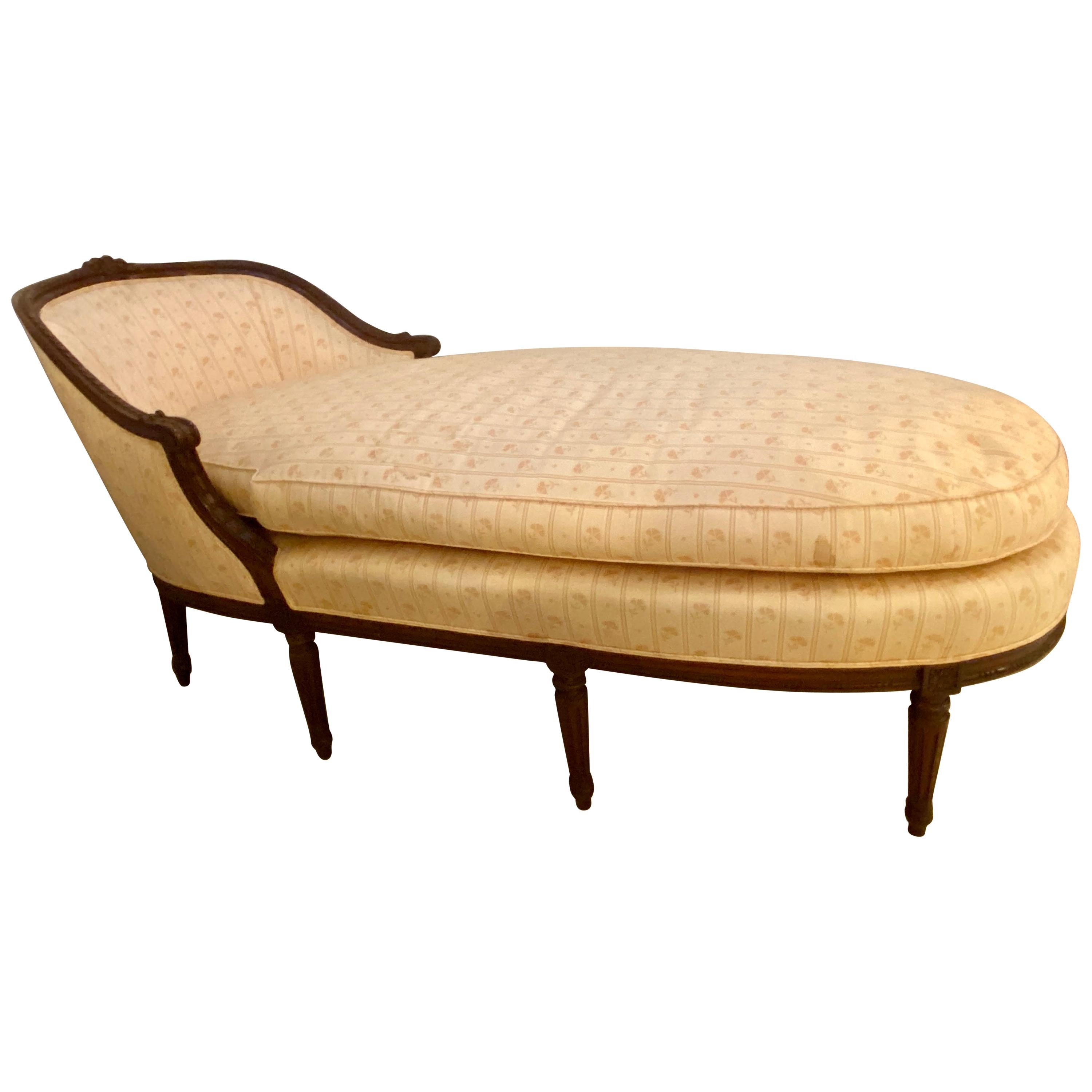 French Louis XVI Cane Bench at 1stDibs