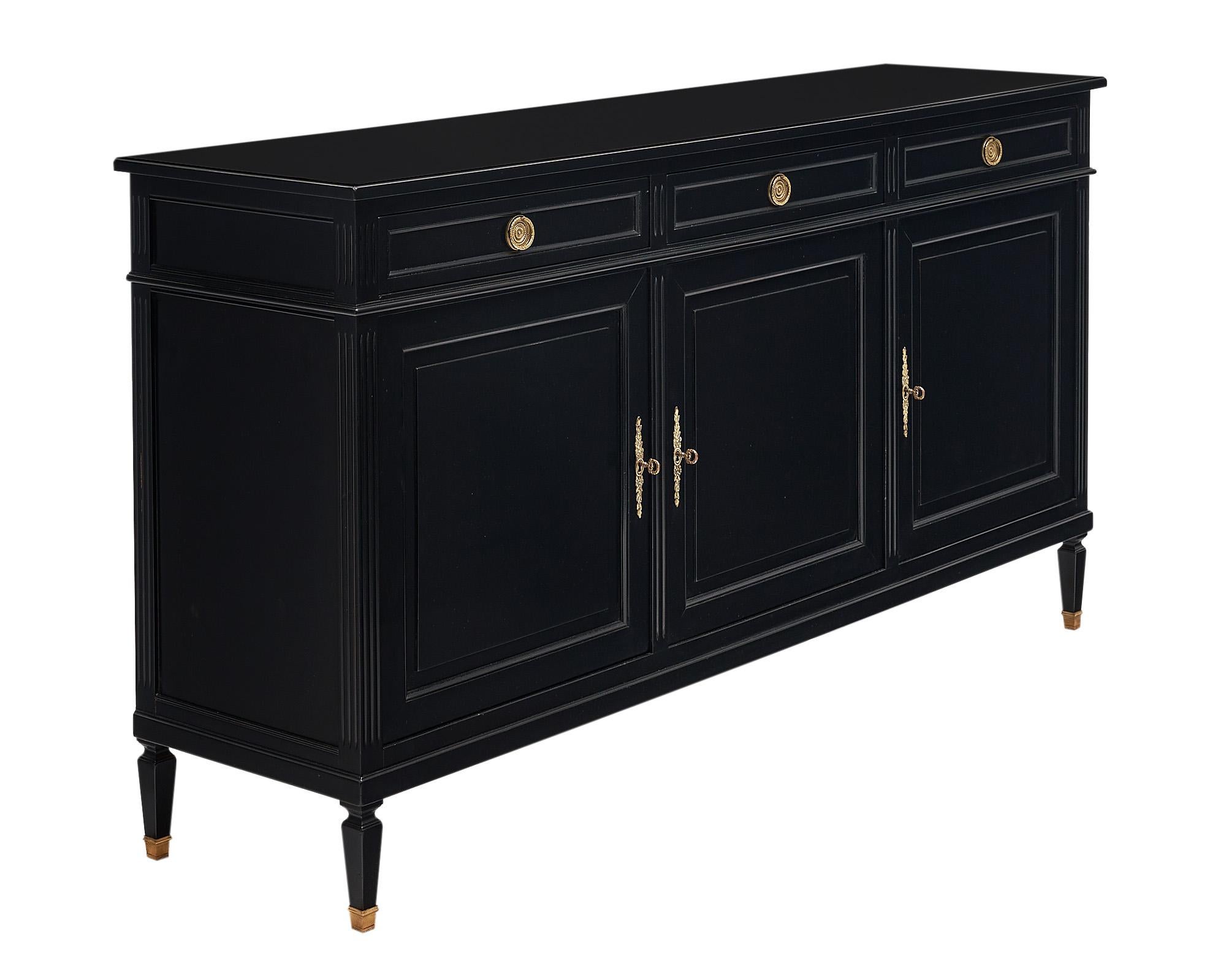 French Louis XVI Three Door Buffet at 1stDibs
