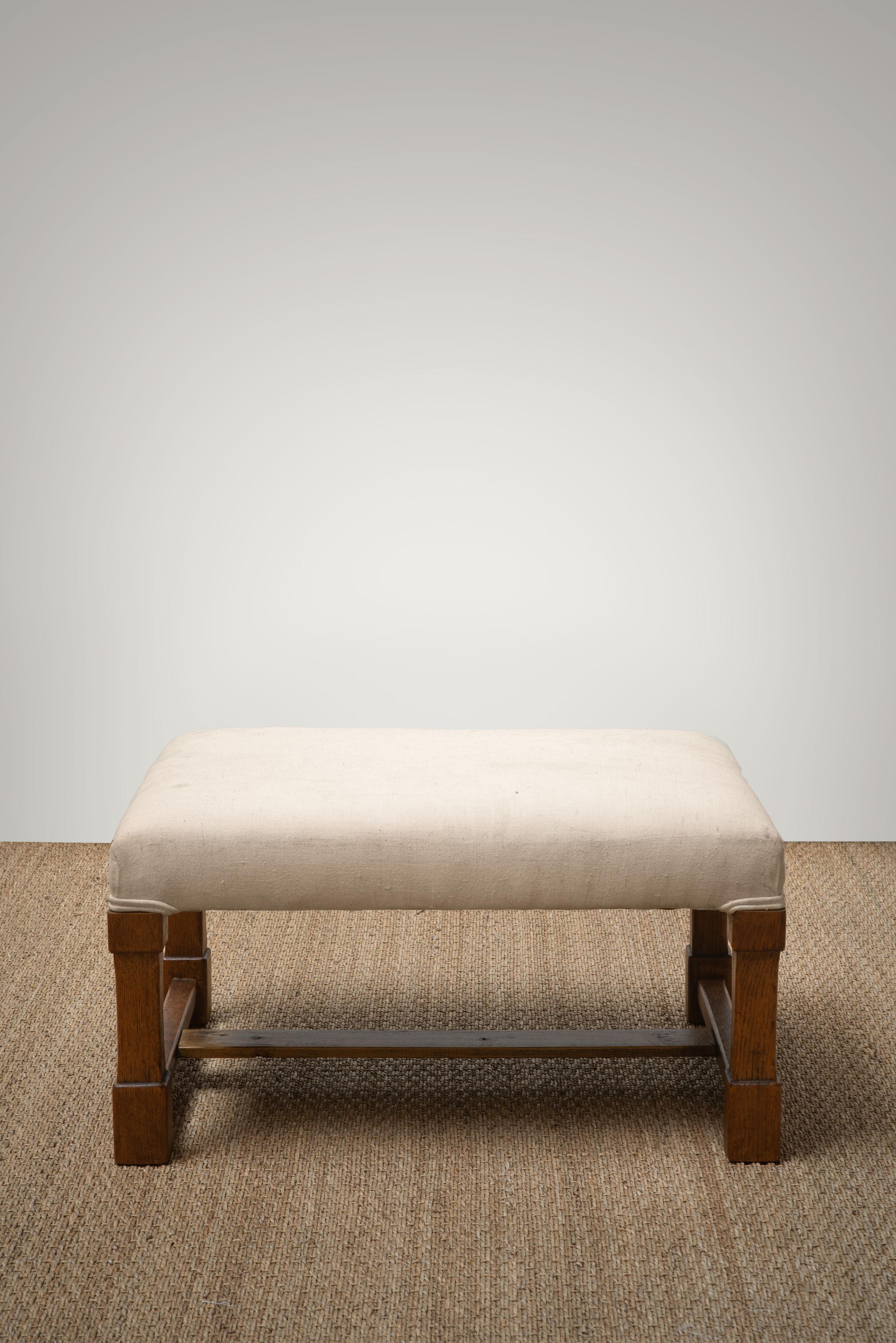 French Lounge Chairs + Tabouret For Sale at 1stDibs