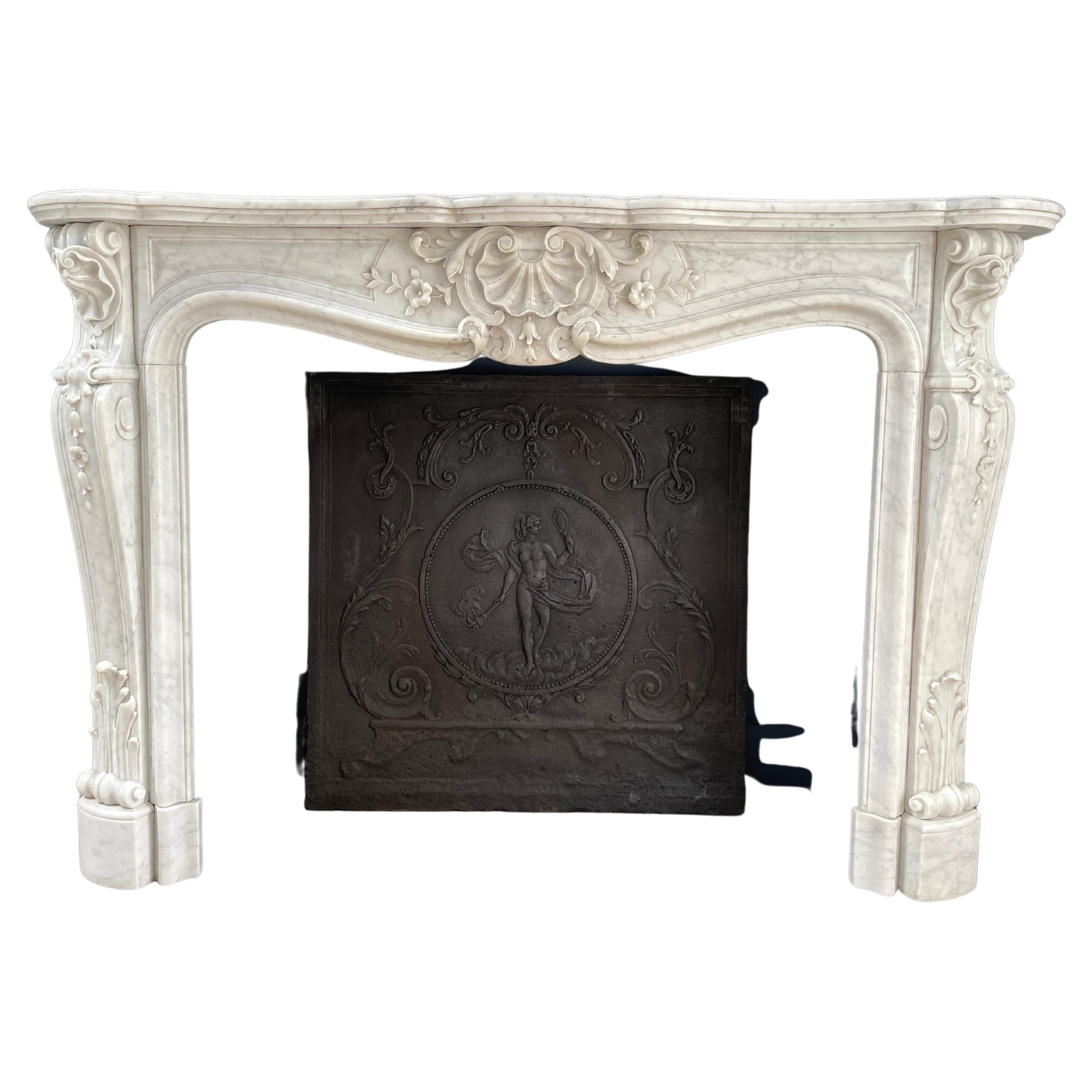 Antique French Marble Fireplace at 1stDibs