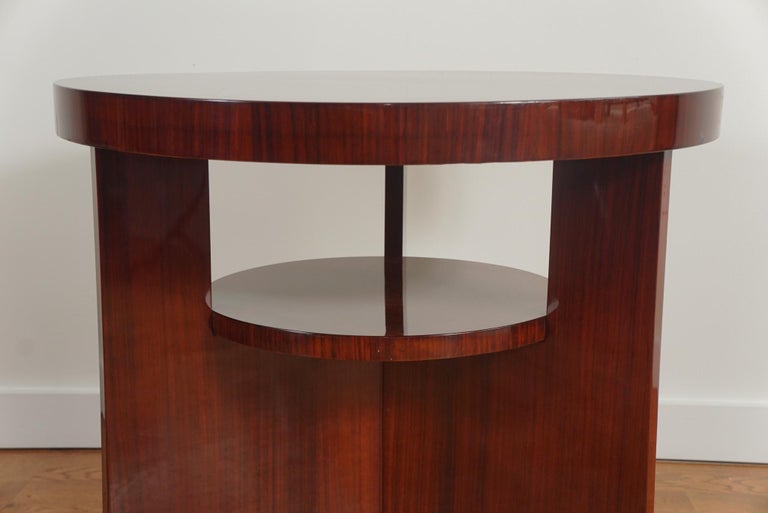 French Mahogany Round Side Table For Sale at 1stDibs