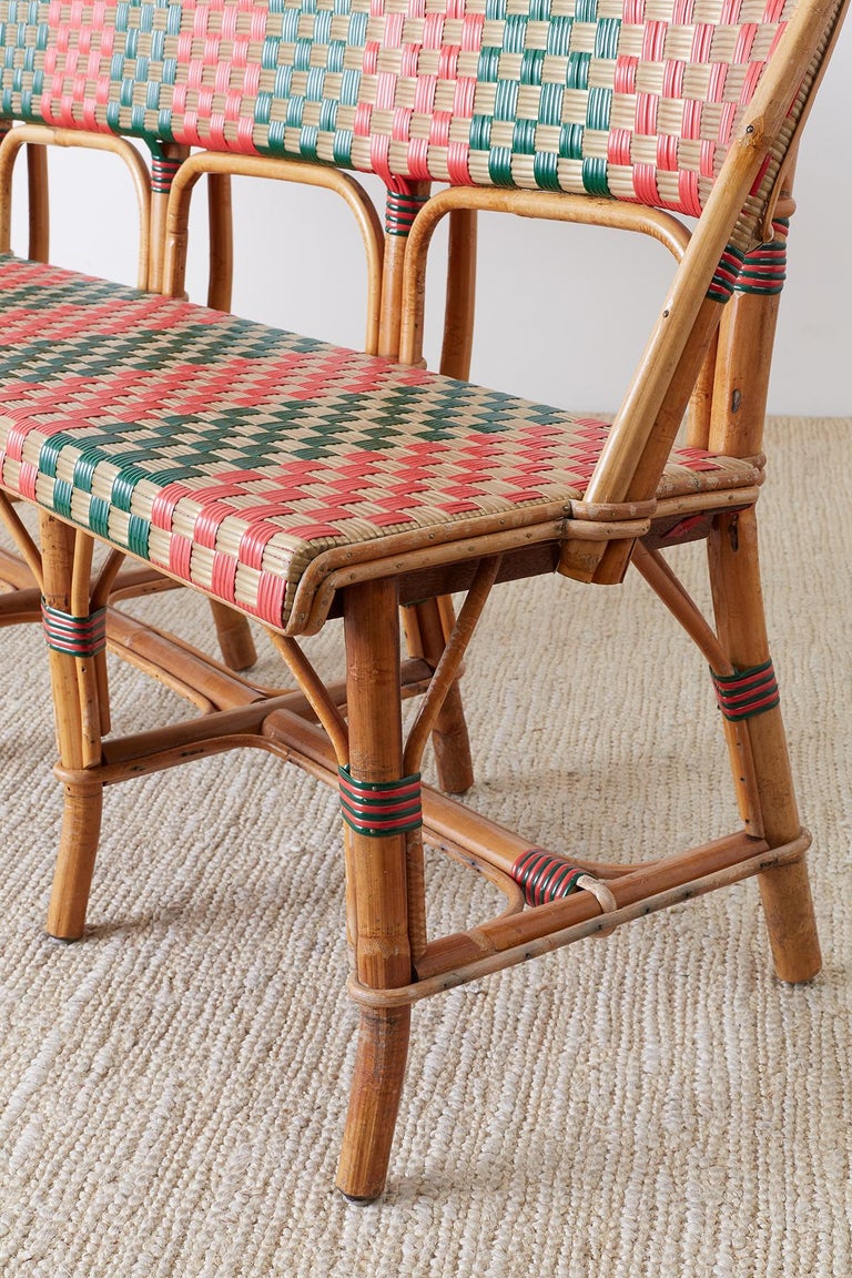 French Maison Gatti Rattan Bamboo Banquette Bench at 1stDibs | rattan ...