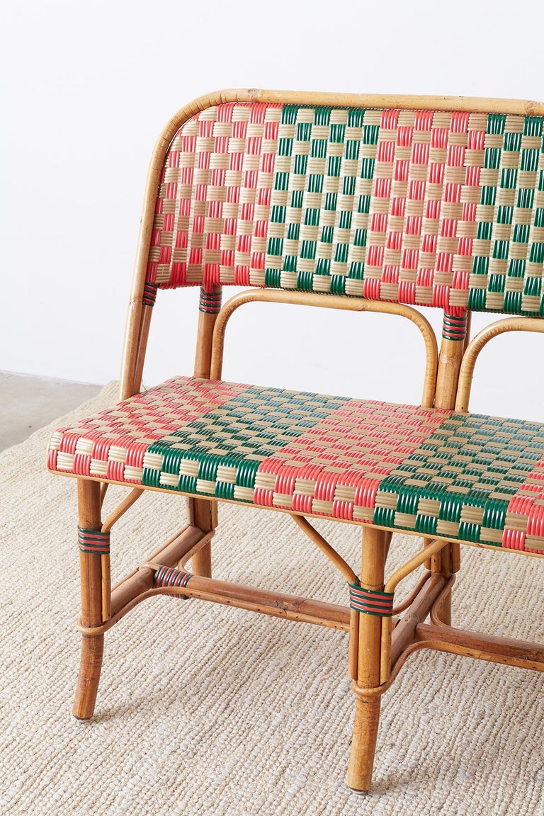 French Maison Gatti Rattan Bamboo Banquette Bench at 1stDibs | rattan ...