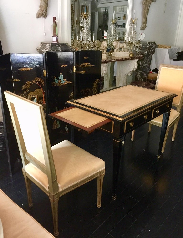 French Maison Jansen Set of 5 Louis XVI Style Chairs at 1stDibs ...