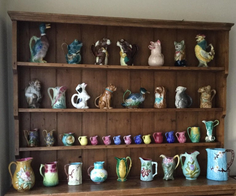 French Majolica Dog Pitcher, circa 1900 For Sale at 1stDibs | dog pitchers