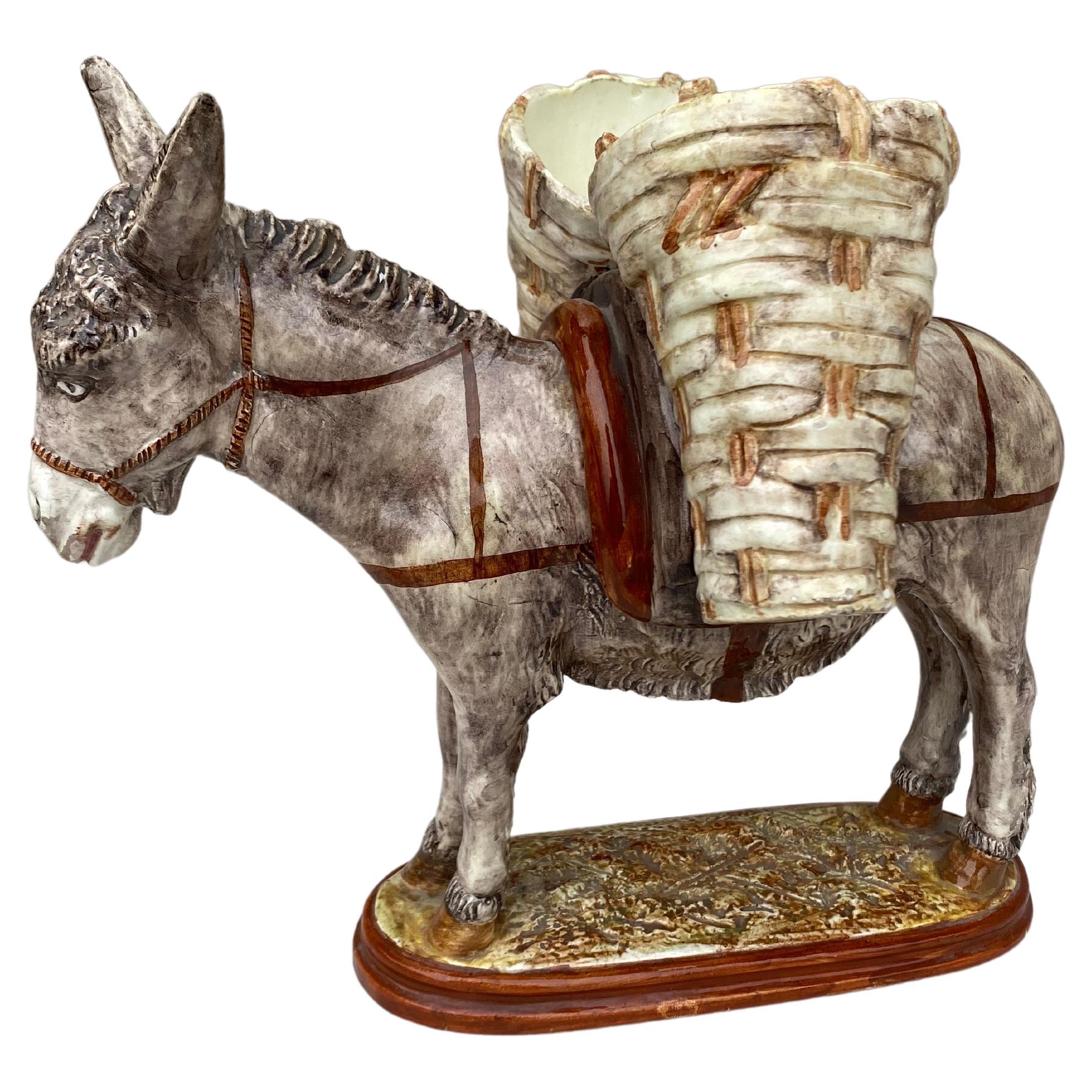 19th Century Folky Hand Carved Donkey For Sale at 1stDibs