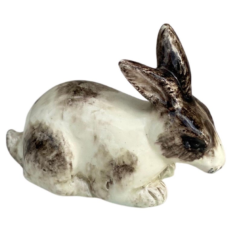 French Majolica Rabbit Delphin Massier, circa 1890 For Sale at 1stDibs