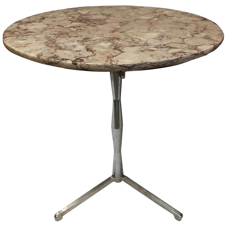 French Marble-Top Bistro Table at 1stDibs