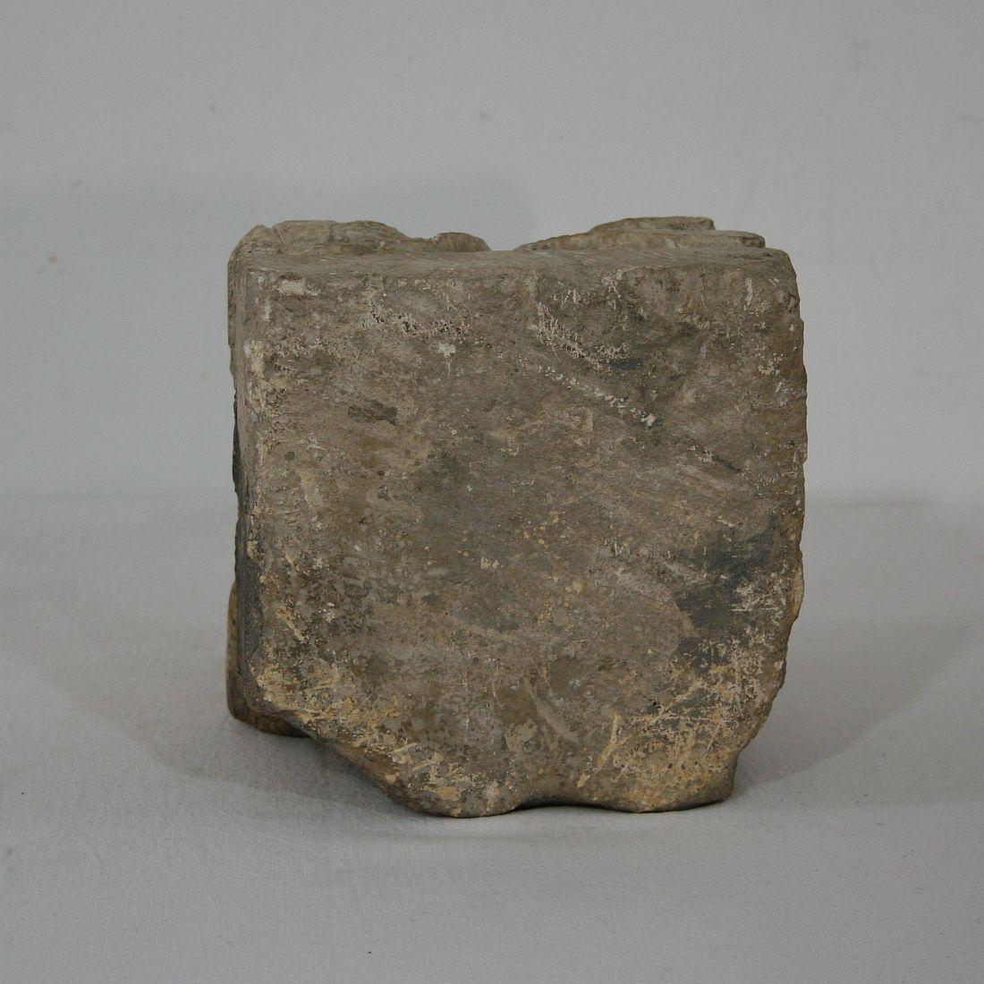 French Medieval Romanesque Limestone Capital at 1stDibs