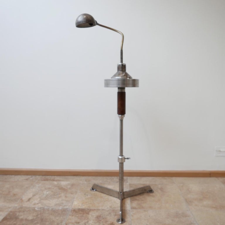 French Metal Industrial Adjustable Task Table Lamp at 1stDibs