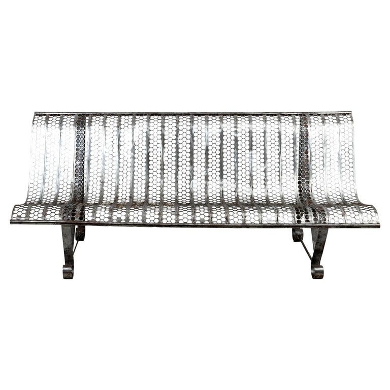 French Metal Park Bench at 1stDibs | metal park benches for sale
