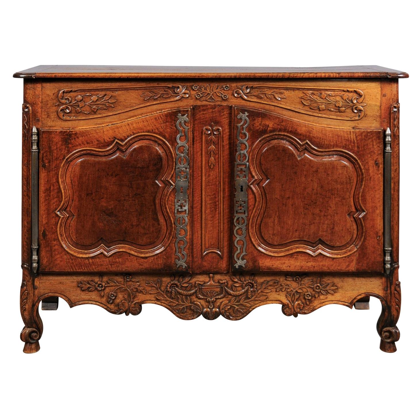 18th Century Louis XV Walnut Wood Buffet from Provence, France For Sale ...